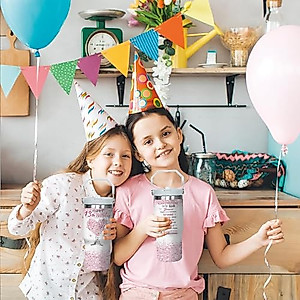 13 Year Old Girl Birthday Gift Ideas 40oz Tumbler Birthday Gift for 13 Year Old Girl, 13th Birthday Gifts for Girls, Birthdays Gifts for 13 Year Old Girls, Stainless Steel Cup with Handle & Straw