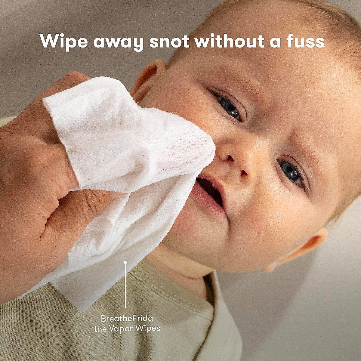 Breathe Easy Kit Sick Day Essentials by FridaBaby - Natural Vapor Wipes, Organic Vapor Rub + Organic Vapor Drops, White