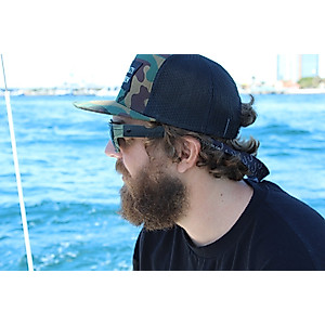 Ukes Premium Sunglass Strap - Durable & Soft Glasses Strap Designed with Floating Neoprene Material - Secure fit for Your Glasses and Eyewear. (The Captain Hooks)