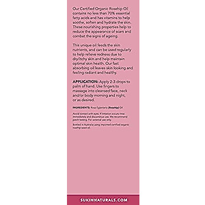 Sukin Certified Organic Rosehip Oil, 1.69 Ounces