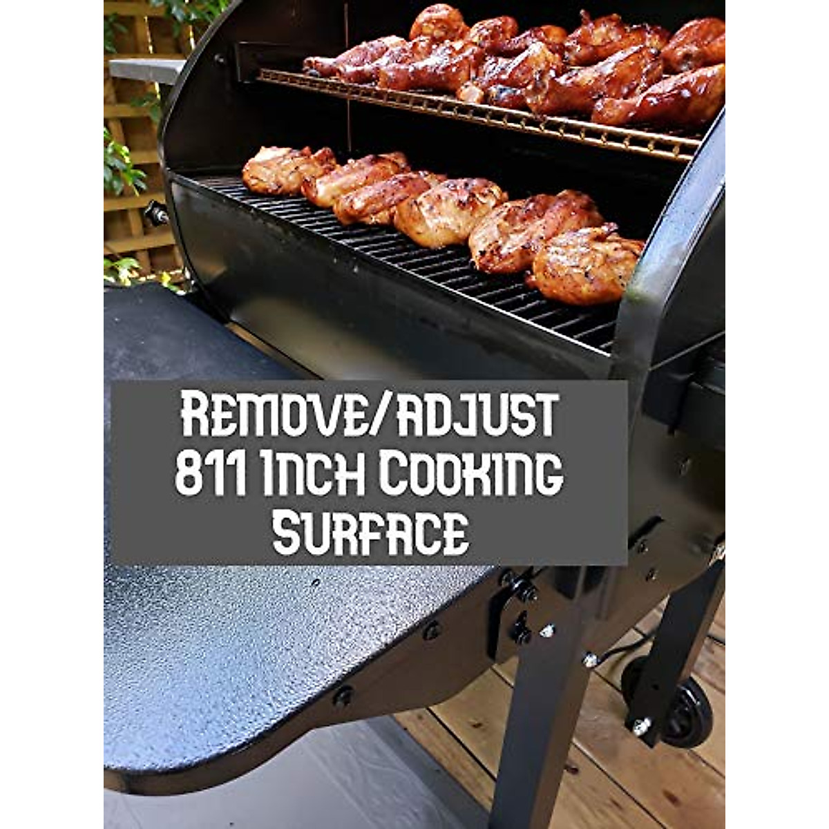 Camp Chef PG24MZG SmokePro Slide Smoker with Fold Down Front Shelf Wood Pellet Grill, Pack of 1, Black