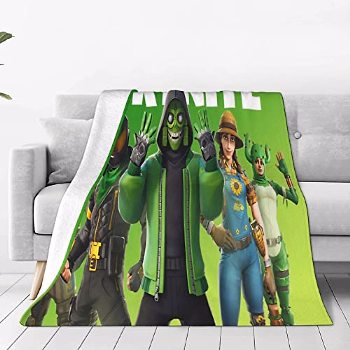 Gaming Blanket Personalized Cozy virbant Flannel Fleece Throw Blanket Home Decor for Game Fans 60x 50inches