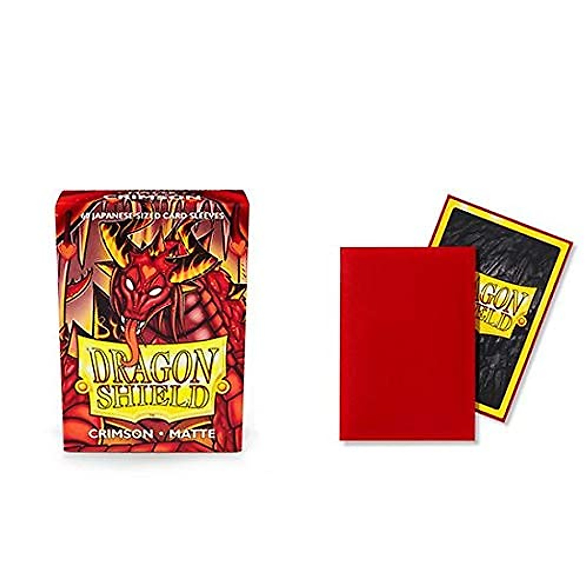 Dragon Shield Matte Mini Japanese Crimson 60 ct Card Sleeves Individual Pack