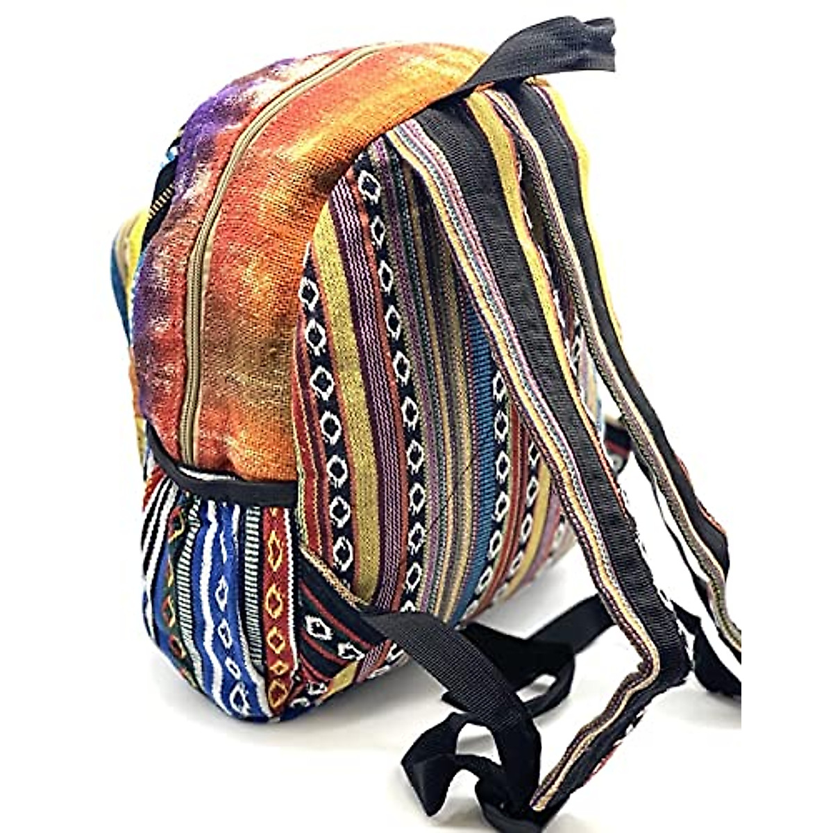 Unique design Himalaya Hemp Backpack Small Backpack Hippie Backpack Festival Backpack Hiking & Tablet Backpack FAIR TRADE Handmade with Love