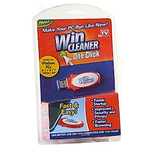 Telebrands Win Cleaner by BulbHead - The Best Computer Repair Software, PC Cleaner in a Single USB Drive