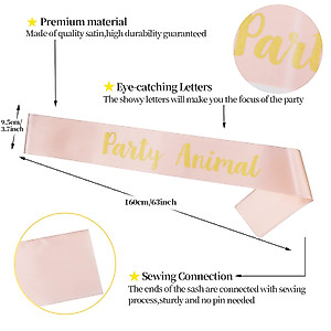 PHOGARY 18 Pack Bachelorette Sashes for Bridal Party - 1 White Bride to Be Sash with 17 Rose Gold Team Bride Sashes - Funny Sashes Set for Bachelorette Party Hen Party Bridal Shower Wedding Party