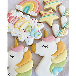 Unicorn Cookie Cutters,Stainless Steel Cutter for Unicorn Themed Party Baby Shower Wedding Birthday Party