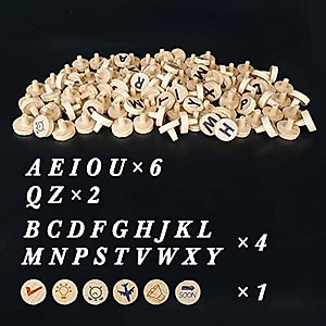 Pegboard Letters and Emojis for 1/4" Hole Pegboard Craft Pegboard Accessories Material: French Beech