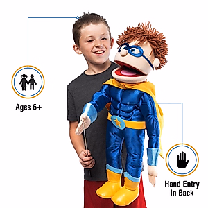 25" Superhero, Peach Boy, Full Body, Ventriloquist Style Puppet