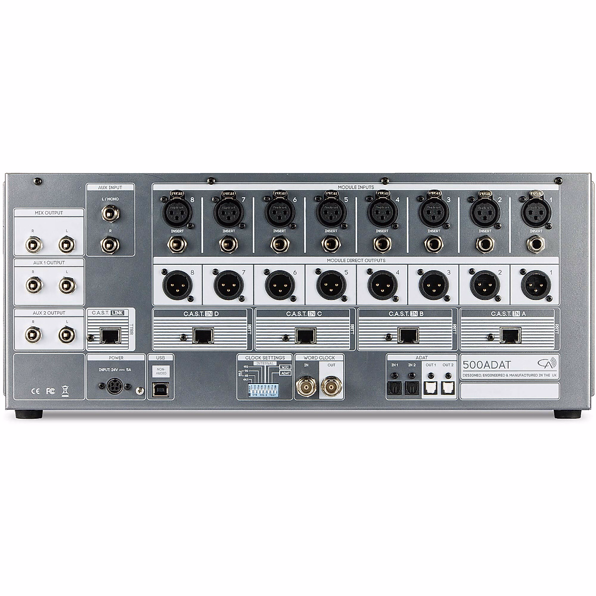 Cranborne Audio 500ADAT 8-slot 500 Series Chassis with ADAT I/O