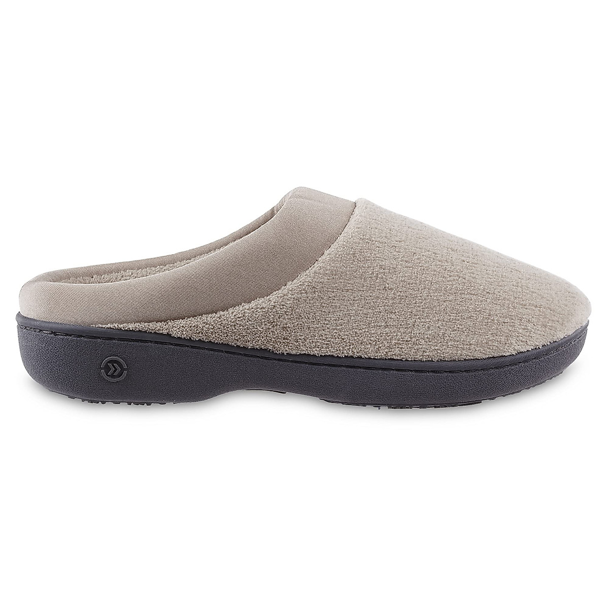 isotoner Women's Clog Slippers, Stone, 9.5-10