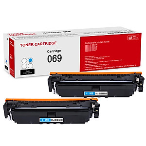 2 Pack 069 5093C001 Cyan Toner Cartridge 069 5093C001 Compatible 5093C001 Replacement for Canon imageCLASS LBP673Cdw LBP674Cx LBP674Cdw MF752Cdw MF753Cdw MF751Cdw MF756Cx Printer