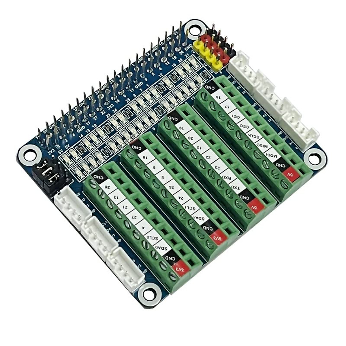 PCF8591 Expansion Board LED GPIO IO Test ADC/DCA Sensor Beginner Board for Raspberry Pi