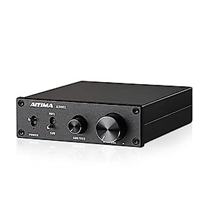 AIYIMA A3001 Mini Stereo Amp 200W Subwoofer Amplifier Class D Mono Amp with Full-Frequency & Sub Bass Home Audio Speaker amp