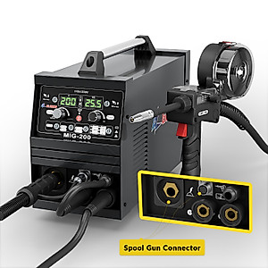 LBT150 Spool Gun, 10 FT Cable Fits GZ GUOZHI Mig 200 and MIG 160 (Asin:B0BHQH968G,B0BHQJP7XJ), Not for GZ GUOZHI MIG 200P(Asin：B0C5MM5P25)