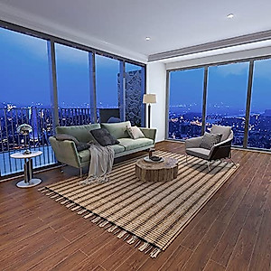 Eco Crave 2x3 Ft Small Jute Natural Area Rug, 100% Hand Woven Rug for Indoor Front Entrance Kitchen & Bathrooms, Low-Pile Floor Carpet, Premium Quality Home Decor.