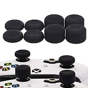 YoRHa Laser Carving Silicone Cover Skin Case for Xbox One S/Xbox One X Controller x 1(BH) with Thumb Grips x 10