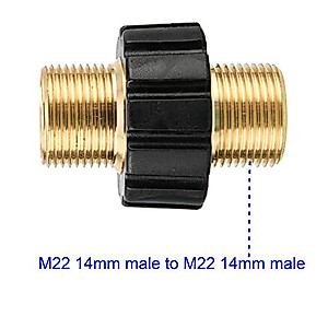 Tool Daily Pressure Washer Adapter Set, M22 to 3/8 Inch Quick Connect, 3/4 Inch to Quick Disconnect, Male M22 Hose Adapter, 9-Pack