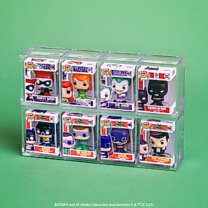 Funko Bitty POP! DC - Batgirl, 4-Pack - Batman, Batgirl, The Riddler and A Surprise Mystery Mini Figure - 0.9 Inch (2.2 Cm) - DC Comics Collectable - Stackable Display Shelf Included - Gift Idea