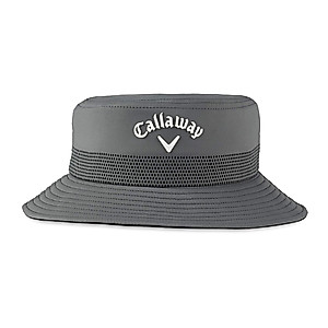 Callaway mens Bucket Hat, Grey, Small-Medium US