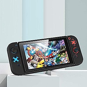 Protective Case Joy Con Controller Shell Hard Housing Full Cover Shell For Nintend Switch Game Console Colorful Shell Blue