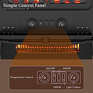 23" Electric Fireplace Heater Fireplace Stove