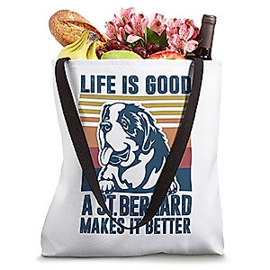 Saint Bernard Gifts For Women Men Dog Mom Dad St Bernard Tote Bag