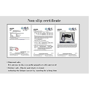 AW ANY WELL Unisex Chef Shoes Professional Oil Water Resistant Nursing Non-Slip Black White Waterproof Safety Working Shoes for Kitchen Garden Bathroom Construction Medical Shoes