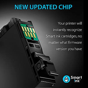 Smart Ink Remanufactured Ink Cartridge Replacement for Epson 212 Ink Cartridges 212XL T212 XL to use with Workforce WF-2830 WF-2850 XP-4100 XP-4105 (Black & Cyan/Magenta/Yellow 4 Combo Pack)