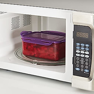 Lock & Lock ECO Food Storage Airtight Container Set with Lids, BPA Free, Round, 6 Piece, Assorted Colors