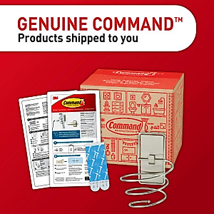 Command Hair Dryer Holder, Satin Nickel, 1-Holder, 2-Water-Resistant Strips, Organize Damage-Free