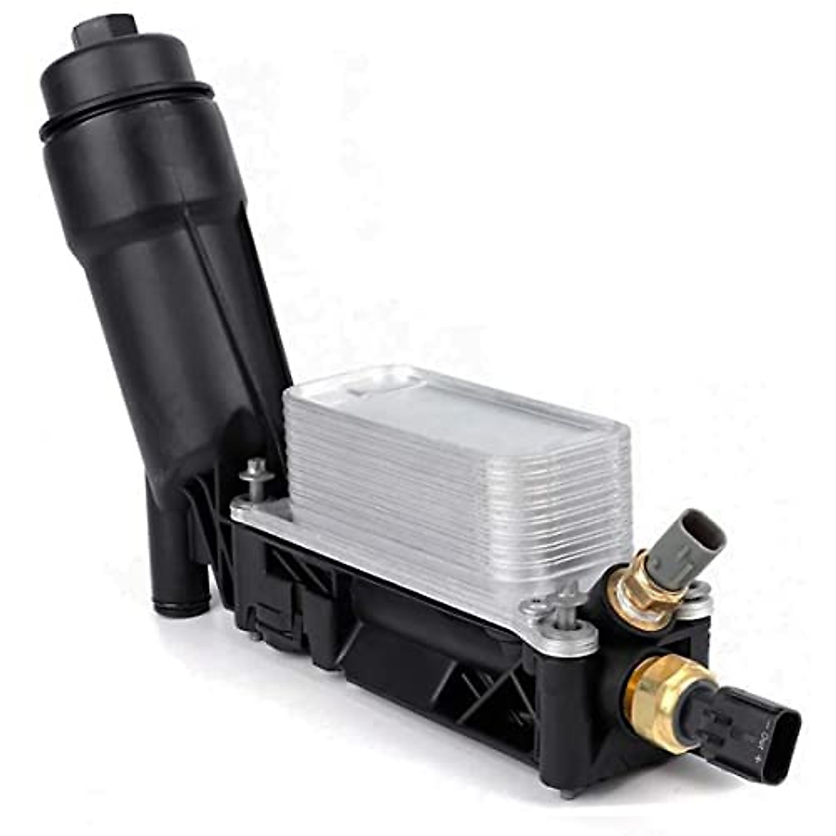 5184294AE Oil Filter Adapter Housing compatible with 2011 2012 2013 Chrysler Dodge Jeep 3.6L V6 Engine Oil Cooler Filter Assembly - 5184294AE oil filter housing by Lucky Seven