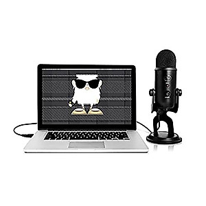 Blue Microphone Yeti USB Microphone Blackout Bundle with C920S Pro HD Webcam and 4-Port USB Hub (3 Items)