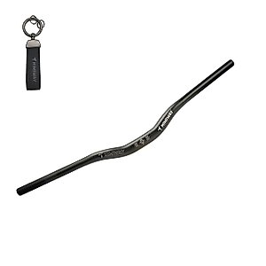 Himiway Mountain Bike Handlebars, Aluminum Alloy MTB Riser Bars Handlebar Rise 30mm Diameter 31.8mm Length 780mm Extra Long Black Bicycle Handlebar for Most MTB, Road Bike