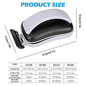 SWETOR Fish Tank Magnetic Glass Cleaner,Aquarium Glass Cleaner Magnet,Fish Tank Cleaning Tools with Scraper.(Large)