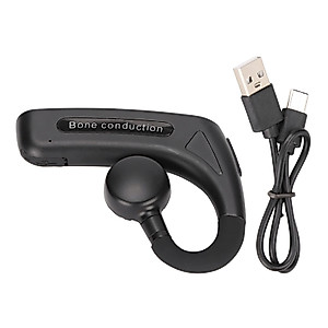 Lazmin112 Bluetooth Earbuds,Stereo BT 5.0 Multifunctional Hands Earpiece for Deaf,Ear Hook Earphone for Sports Running Driving