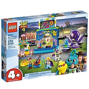 LEGO Disney Pixar’s Toy Story 4 Buzz Lightyear & Woody’s Carnival Mania 10770 Building Kit, Carnival Playset with Shooting Game & Toy Story Characters (230 Pieces)