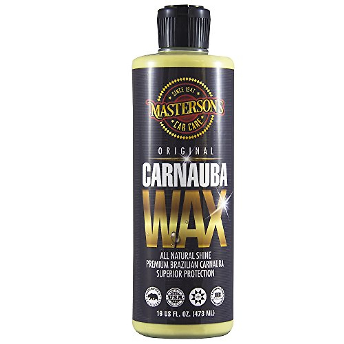 MASTERSON'S CAR CARE MCC_101_16 Original Carnauba Wax - Easy to Use Formula - Premium Wax Protects and Shines All Cars, Trucks, Motorcycles, RV, Boats (16 oz)