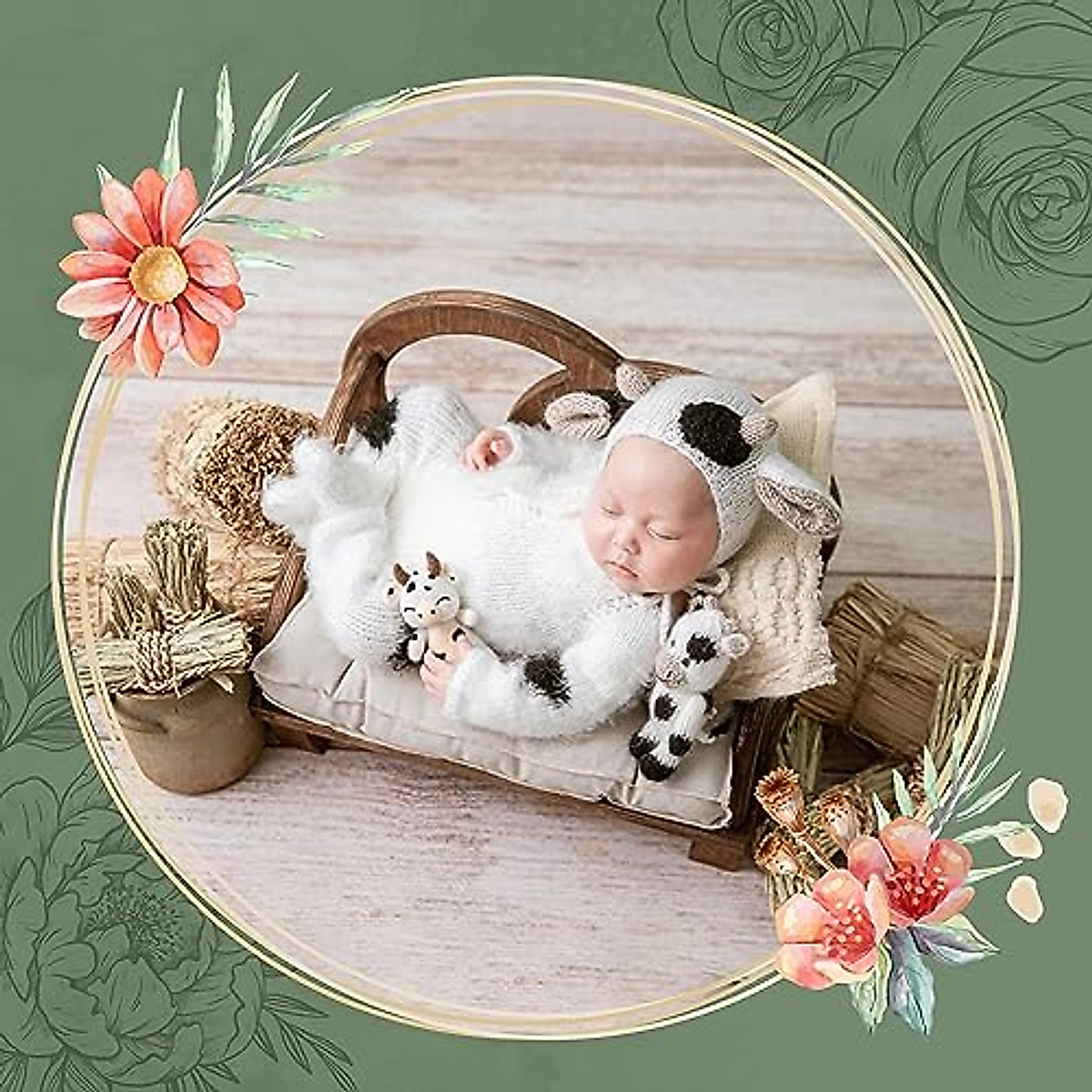 KHC-KHF Newborn Photography Mattress Props Baby Photograph Pillow Photography Accessories Baby Photoshoot Props Bed Mattress Photography Bed Mat