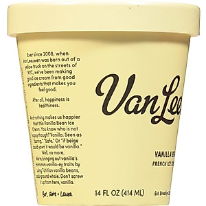 Van Leeuwen Premium Vanilla Bean French Ice Cream, 14 oz (Frozen)