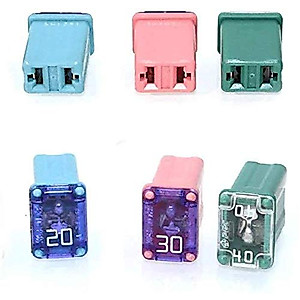 20 pc Automotive MCASE Mini Box Shaped Cartridge Fuse Kit for Cars, Trucks, and SUVs