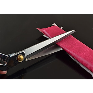 eZthings® Heavy Duty 10.5" Scissors For Cutting Fabric, Leather, and Raw Materials (10.5 Inch Silver)