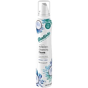 Batiste Waterless Cleansing Foam Cleanse + Shine with Coconut Milk, 3.6 OZ