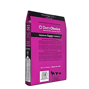 Doc's Choice Premium Chicken Puppy Food - Great for Puppies, Pregnant and. Nursing Dogs, Veterinarian Developed, No Fillers/Artificial Ingredients, Made in The USA