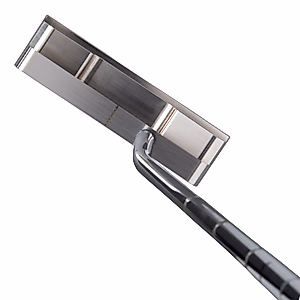 Bell II H-410 Half-Offset CNC Milled Oversize Blade Golf Putter + Winn Dri-Tac Dark Gray Jumbo Grip (Right, 35)