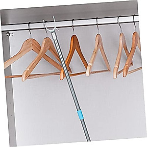 CHILDWEET for Tool Home Hanger Shutters Stainless Steel Garment Coat Metal Room Reacher Balcony Extending Hanging Dressing Extended Props Telescopic Reach Drying Sky- Telescoping Splicing