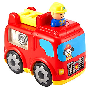 Kidoozie Press 'N Zoom Fire Engine