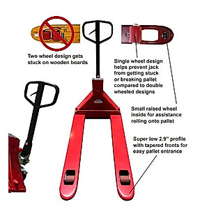 PEC Industrial Pallet Jack with Built-in Scale, Heavy Duty for Warehouse use, US Full Assembled, 5000 LBS Capacity