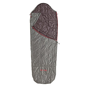 Big Agnes Farrington Lightweight Synthetic Sleeping Bag, Gray/Shale, Regular Length, Right Zipper