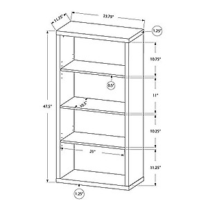 Monarch Specialties Bookcase, Black